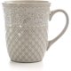 Elama Ivory Lotus 16 Pieces Square Dinnerware Set - Walmart.com
