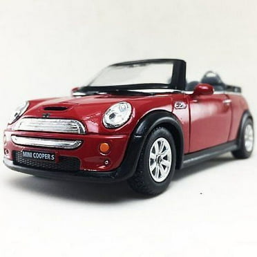 5" Kinsmart Mini Cooper S Convertible Diecast Model Toy Car 1:28 Blue ...