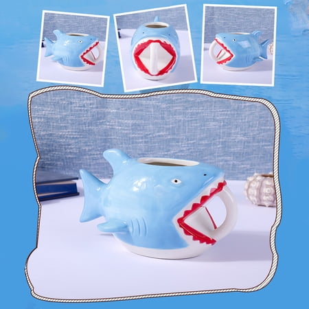HOARBOEG Kitchen Storage & Organization Funny Fish Shape Ceramic Mug ...