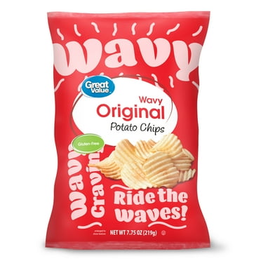 Great Value Queso Potato Chips, 8 oz - Walmart.com