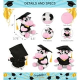 DolliBu Cow Graduation Plush Toy - Soft Huggable Graduation Stuffed ...
