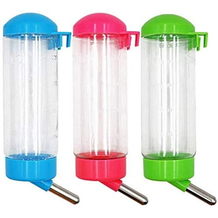 Set of 3 plastic water bottles for hamster, guinea pig, squirrel, rabbit - 500 ml | Walmart Canada