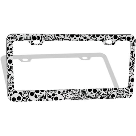Skull License Plate Frame - Dead Skulls Design License Plate Holder ...