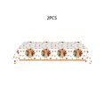 2 Pack Fall Thanksgiving Disposable Tablecloth, Waterproof Pumpkin ...