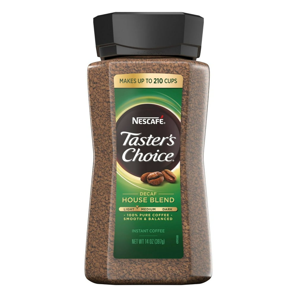 Nescafe Taster's Choice Decaffeinated House Blend Instant Coffee, 14 ...