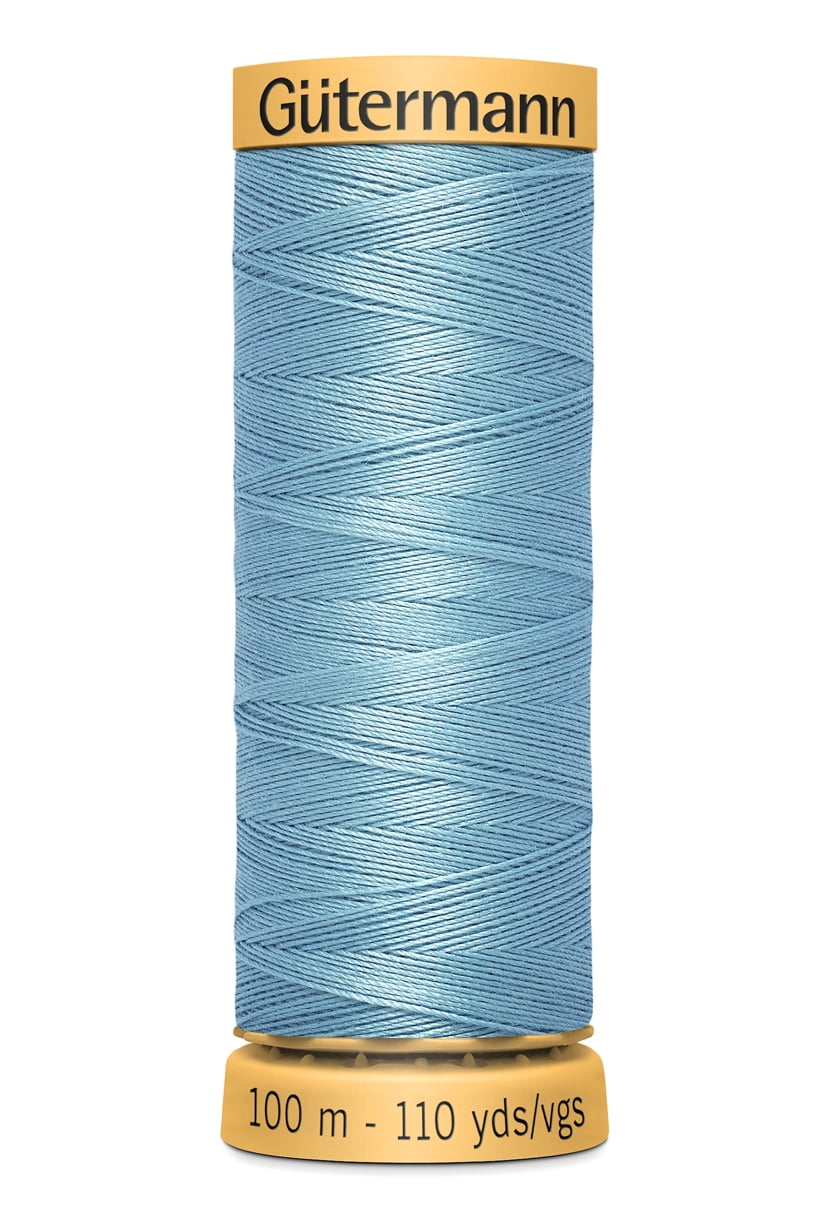 Gutermann 110 Yd Natural Cotton Thread-Silver Blue - Walmart.com