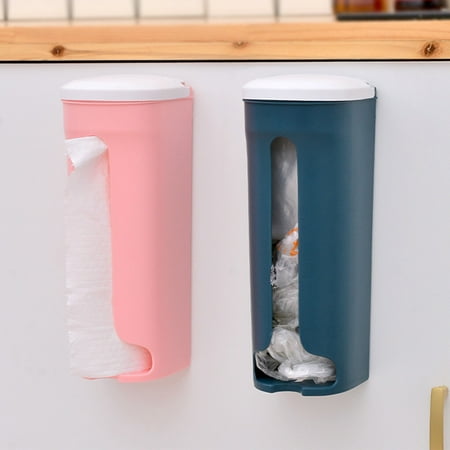destyer Plastic Bag Storage Rack Wall Hanging Kitchen Large Capacity ...