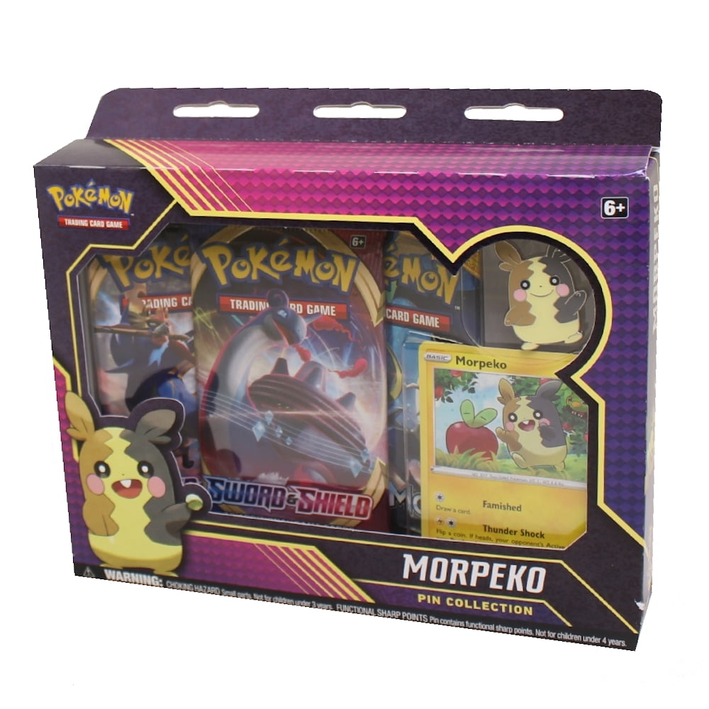 Pokemon Cards - Pin Collection Box - MORPEKO (3 Packs, 1 Foil & 1 Pin ...