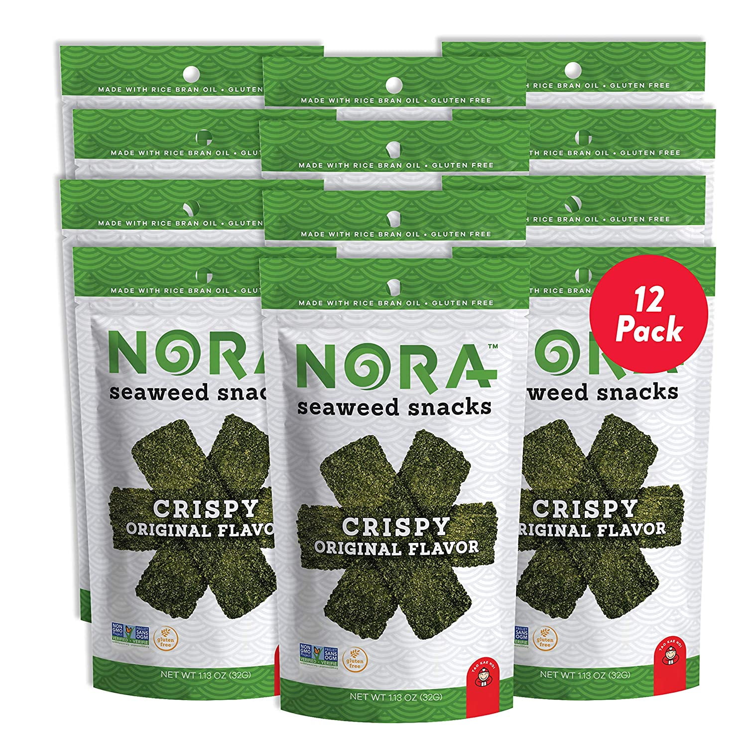 Crispy Spicy Seaweed Snacks by , Thick Nori Sheets Snack Strips, Low-Carb Healthy Snacks for ...