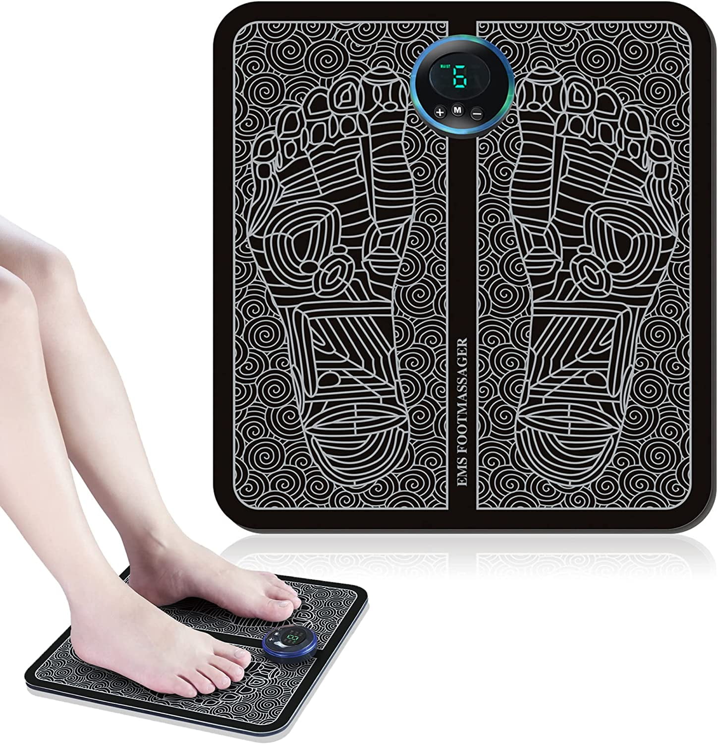 EMS Reshaping Foot Massager Mat Pad Portable Foot Massage Mat Muscle ...