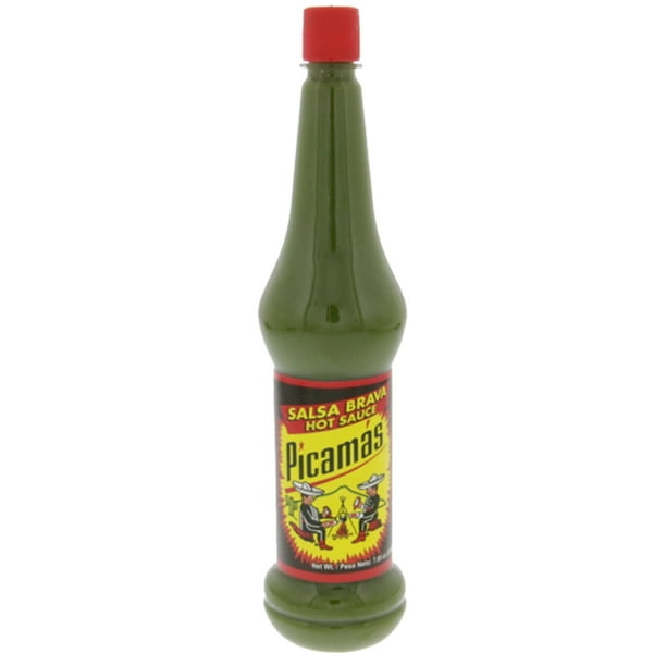 Picamas Green Hot sauce 7.05 oz - Salsa verde picante - Walmart.com ...