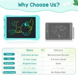 TUGAU 11 inch LCD Writing Tablet, Electronic Coloring Art Pad for Kids ...