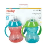 Nuby No-Spill Clik-it Soft Spout Sippy Cup, 10 fl oz, 2 Count - Walmart.com