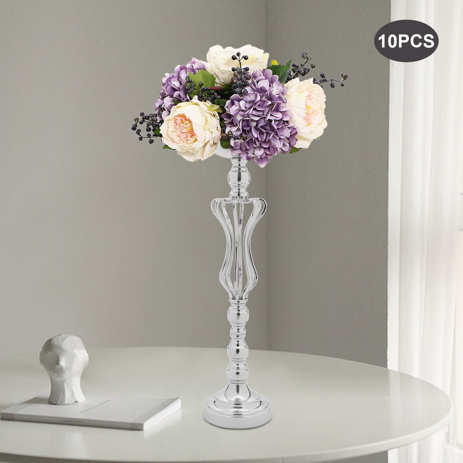 Miumaeov 10pcs Flower Stand Wedding Centerpiece Table Decorations Metal ...