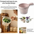 Small Fruit Colander, Dual-Layer Draining Basket with Handle, for ...
