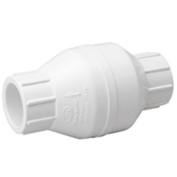 Mueller ProLine In-Line Check Valve, 1/2 in, Solvent, 200 psi, PVC ...