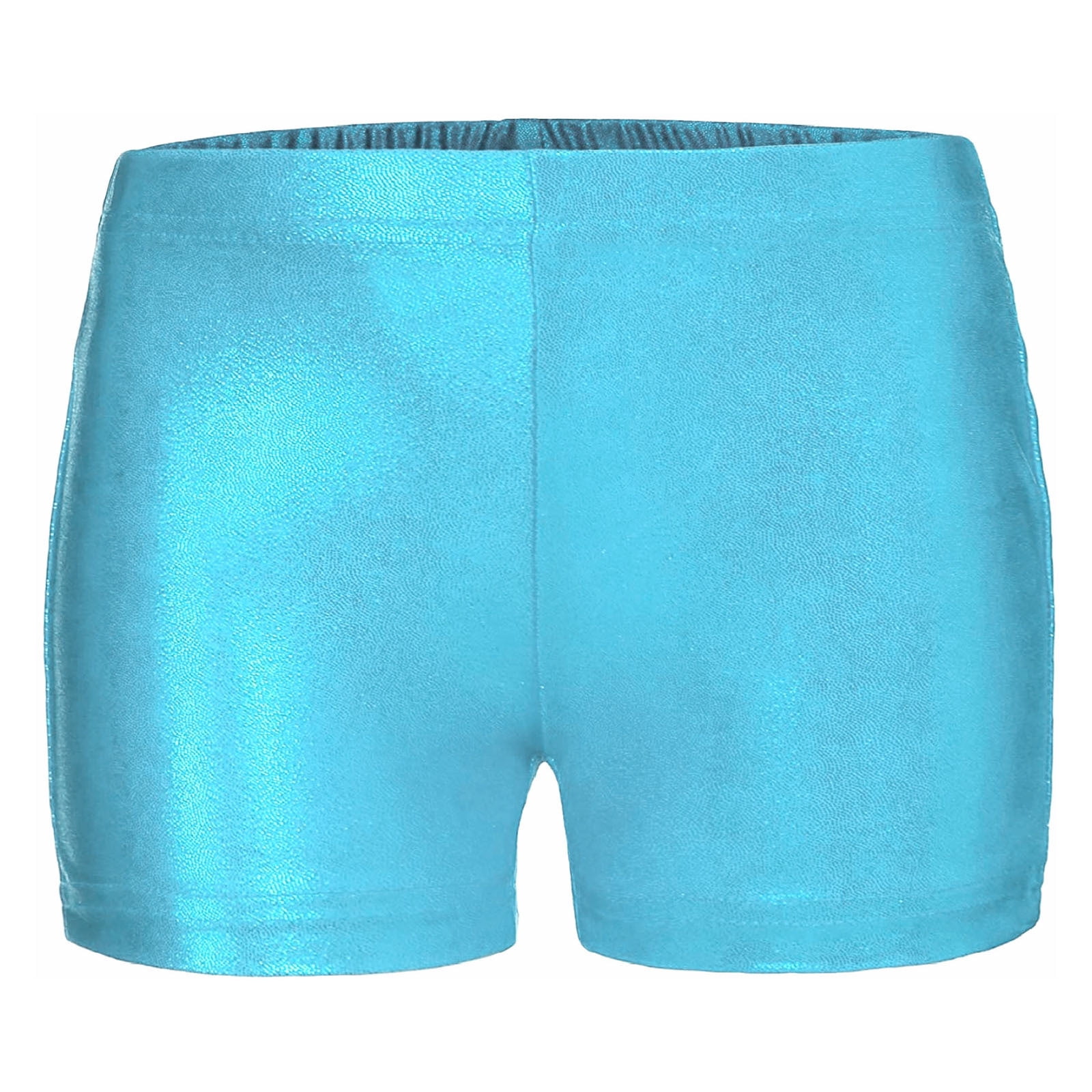 CHICTRY Teens Girls Shiny Ballet Dance Shorts High Waist Metallic ...