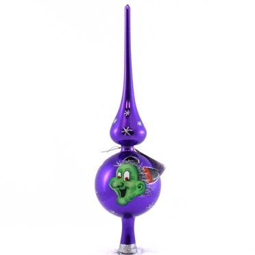 Laved Italian Ornaments HALLOWEEN GHOST LANTERN FINIAL Glass Italian ...