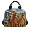 POLERO US Flag Derby Lunch Bag, Washable Personalized Aluminum Film ...