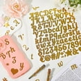 10 Sheets Gold Glitter Letter Stickers 1 Inch Stick on Alphabet Letters ...