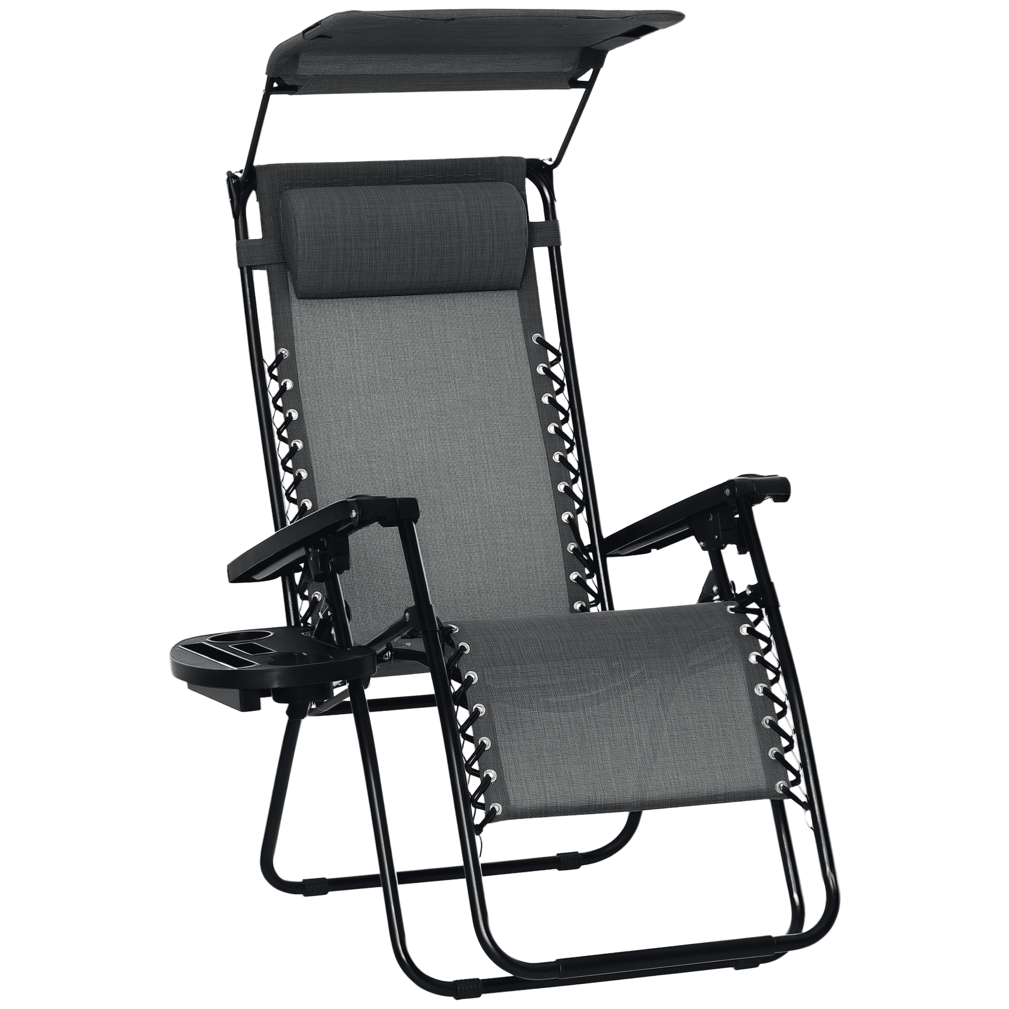 Click here for Outsunny Foldable Lounge Chair With Canopy Shade... prices