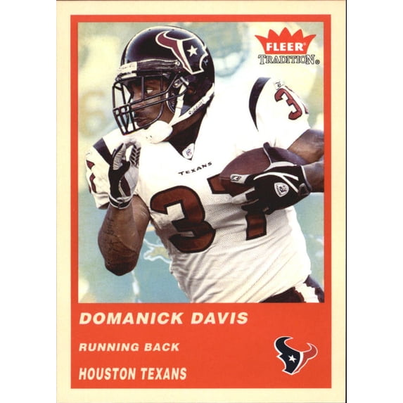 2004 Fleer Tradition #116 Domanick Davis NFL Football Trading Card ...