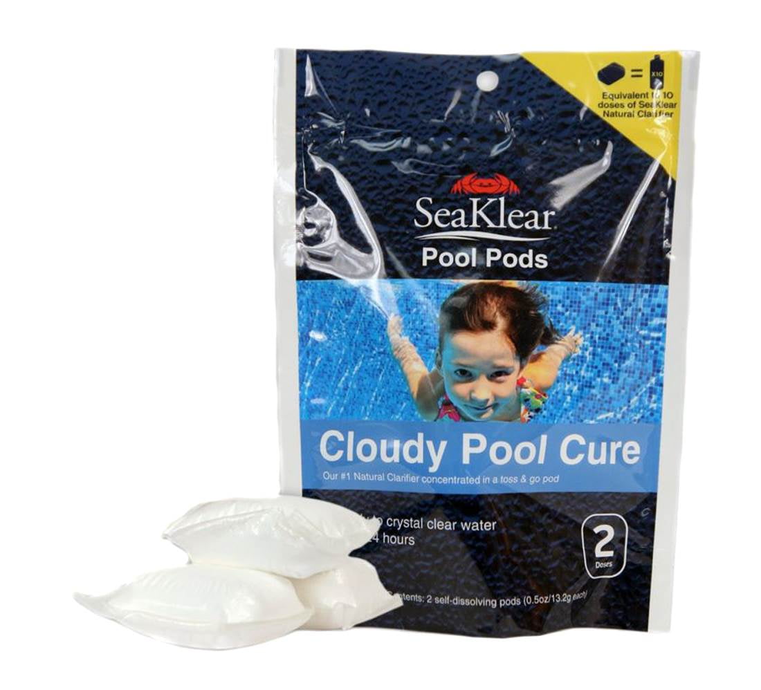 SeaKlear 1160001 Swimming Pool Self-Dissolving Water Clarifier Pods - 2 ...