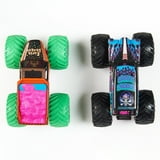 Monster Jam, 2-Pack Neon 1:64 Nitro Monster Trucks, Earth Shaker Vs. Grave Digger - Walmart.com