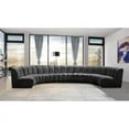 Meridian Furniture Infinity Gray Velvet 7pc. Modular Sectional ...