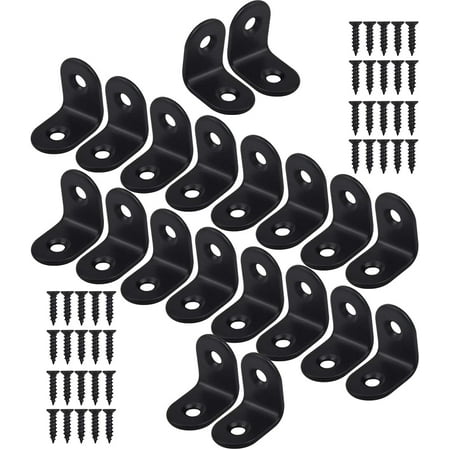 YERDGARY 20Pcs Stainless Steel Bracket, 20x20mm 90 Degree Bracket ...