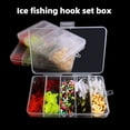 BESTSKY 2026 New 160Pcs Ice Fishing Jigs Ice Fishing Lures Ice Fishing ...