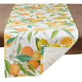 Saro Lifestyle Lemon And Orange Print Table Runner - Walmart.com