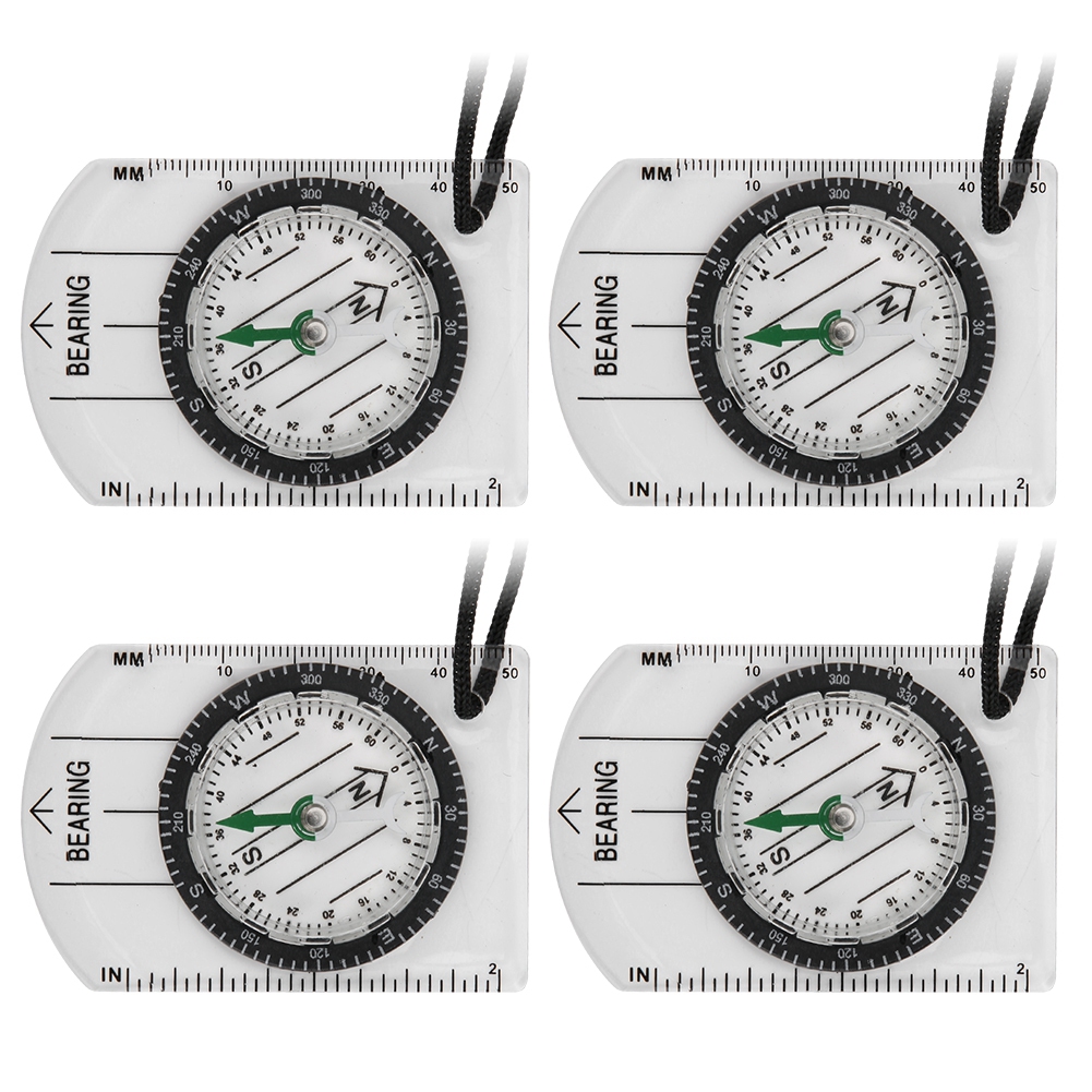 Sonew 4pcs Professional Compass Map Scale Compass Outdoor Equipment ...