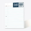RediSpace Wide Ruled Writing Notebook Filler Paper, Designed by ...