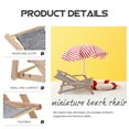 Mini Beach Chair Model Micro Landscape Miniature Beach Chair Doll House ...