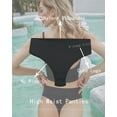 Finetoo High Waisted Thongs For Women Breathable Underwear Soft