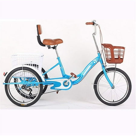 BUCUO Adult Tricycles 3 Wheel Cruiser Bike Single Speed Trikes 20 Inch ...