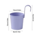 Bcylexb Metal Hanging Flower Pot for Outdoors, Railing Hanging Planter ...
