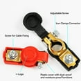 OEMASSIVE Car Battery Terminal Connectors, Quick Release, Copper, Red ...