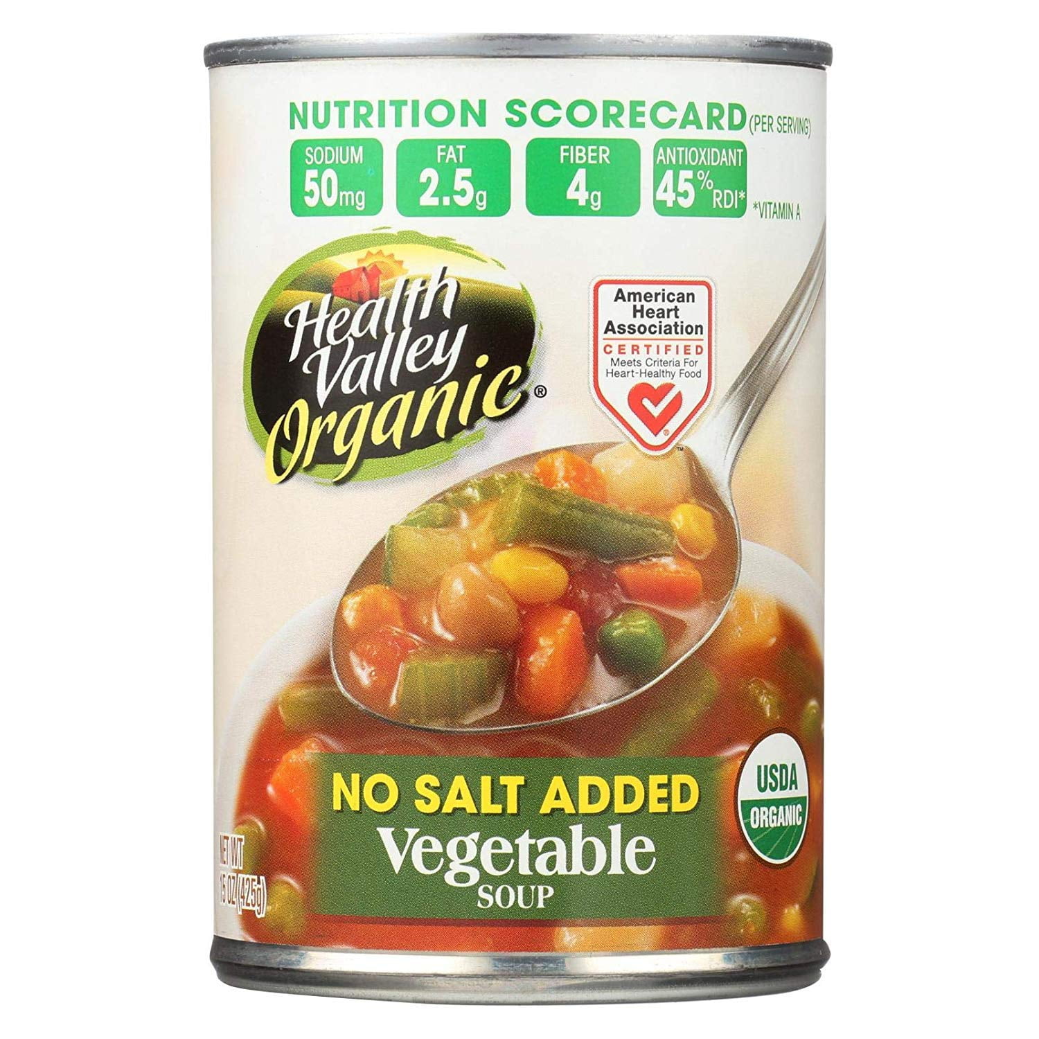 Health Valley Organic Soup No Salt Added Vegetable 15 fl oz - Walmart.com