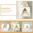 FRCOLOR Clear Plastic Cake Box for Storage with Handle and Foldable ...