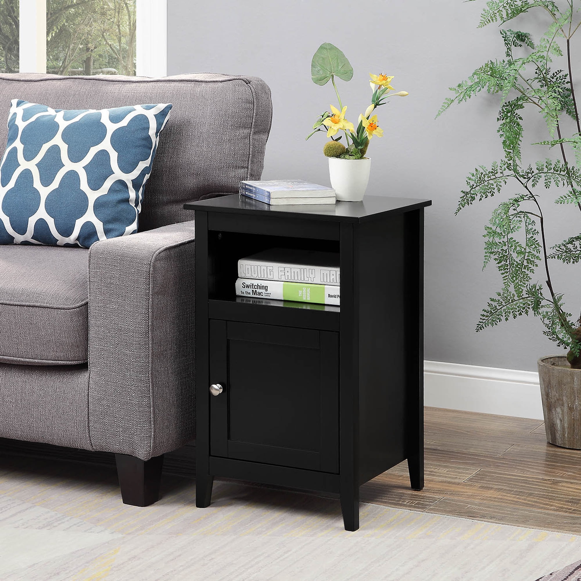 Convenience Concepts Designs2Go Storage Cabinet End Table with Shelf ...