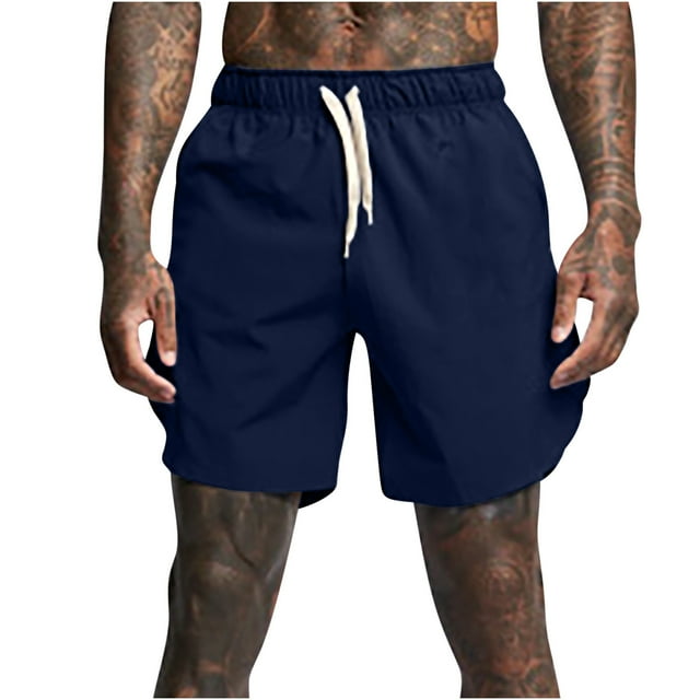 EGNMCR Shorts pour Hommes Couleur Unie Décontracté Sports de Plein Air ...