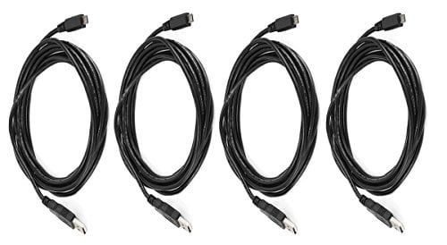 eDragon 4 Pack USB 2.0 A Male to Micro 5pin Male 28/28AWG Cable 10 Feet ...