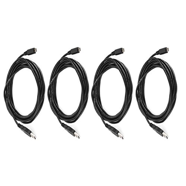 eDragon 4 Pack USB 2.0 A Male to Micro 5pin Male 28/28AWG Cable 10 Feet ...