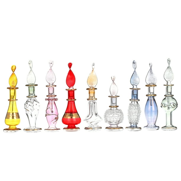 CraftsOfEgypt Genie Blown Glass Miniature Perfume Bottles for Perfumes ...