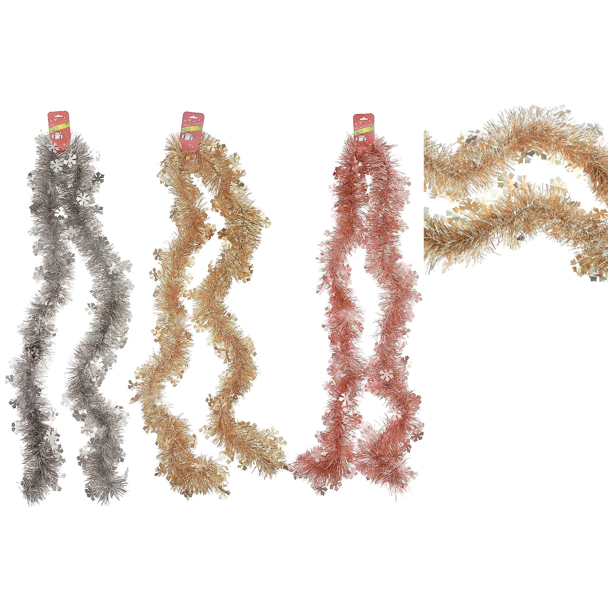 Click here for Ih Casadécor 2m Tinsel With Snowflakes Garland (5p... prices