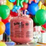 Balloon Time Large Disposable Home Helium Tank Kit with 50 Colorful ...