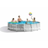 "Intex 15'x42"" Prism Frame Above Ground Pool Set with Steel Ladder ...