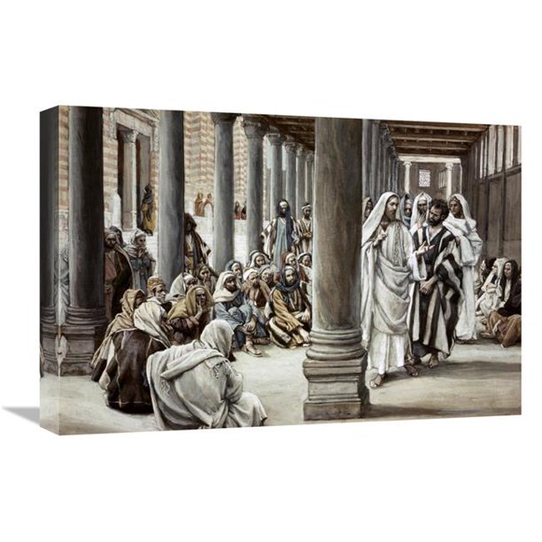 22 in. Jesus Walking on Solomons Porch Art Print - James Tissot ...